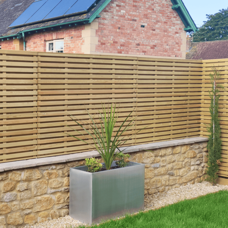 Venetian Double sided fence panels | Hit and Miss | Slatted Fence