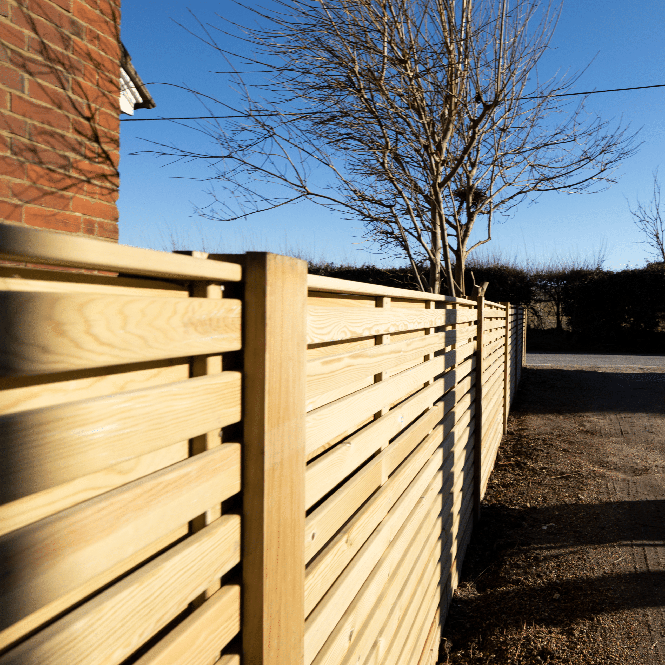 Venetian Double sided fence panels | Hit and Miss | Slatted Fence