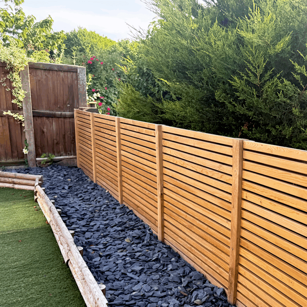Venetian Double sided fence panels | Hit and Miss | Slatted Fence