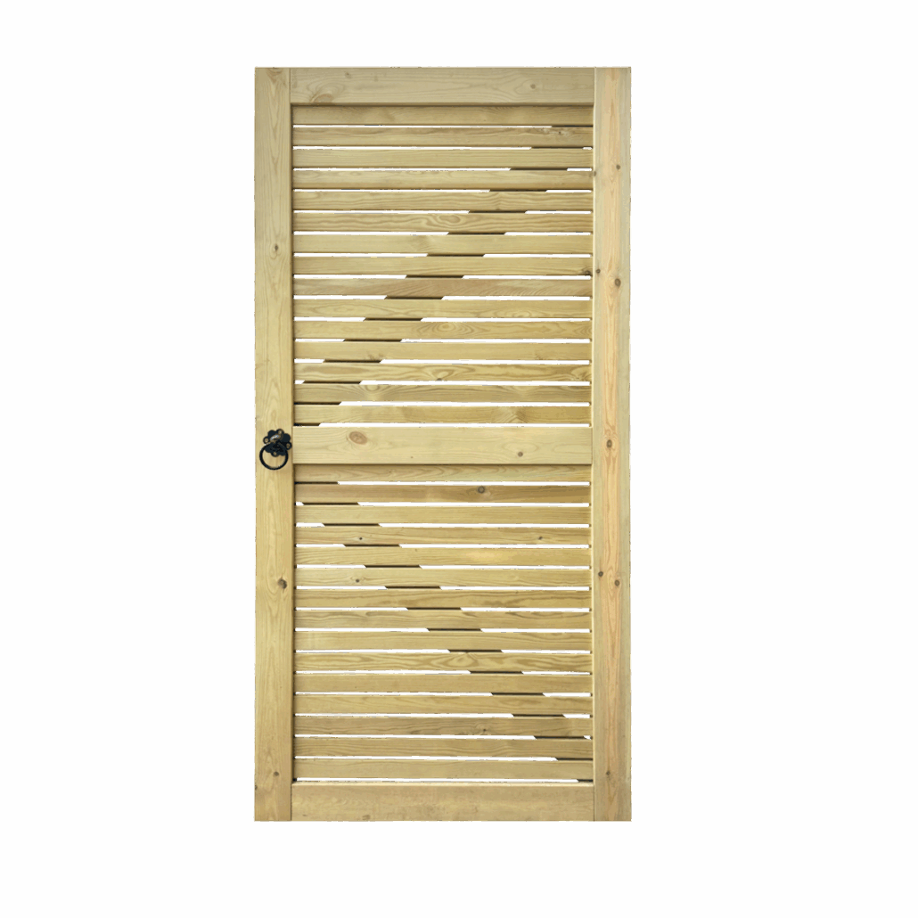 Venetian Gate | Scandinavian Redwood | Contemporary Fencing